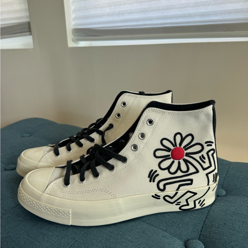 Converse Chuck 70 High Top X Keith Haring Embroidered… - Gem
